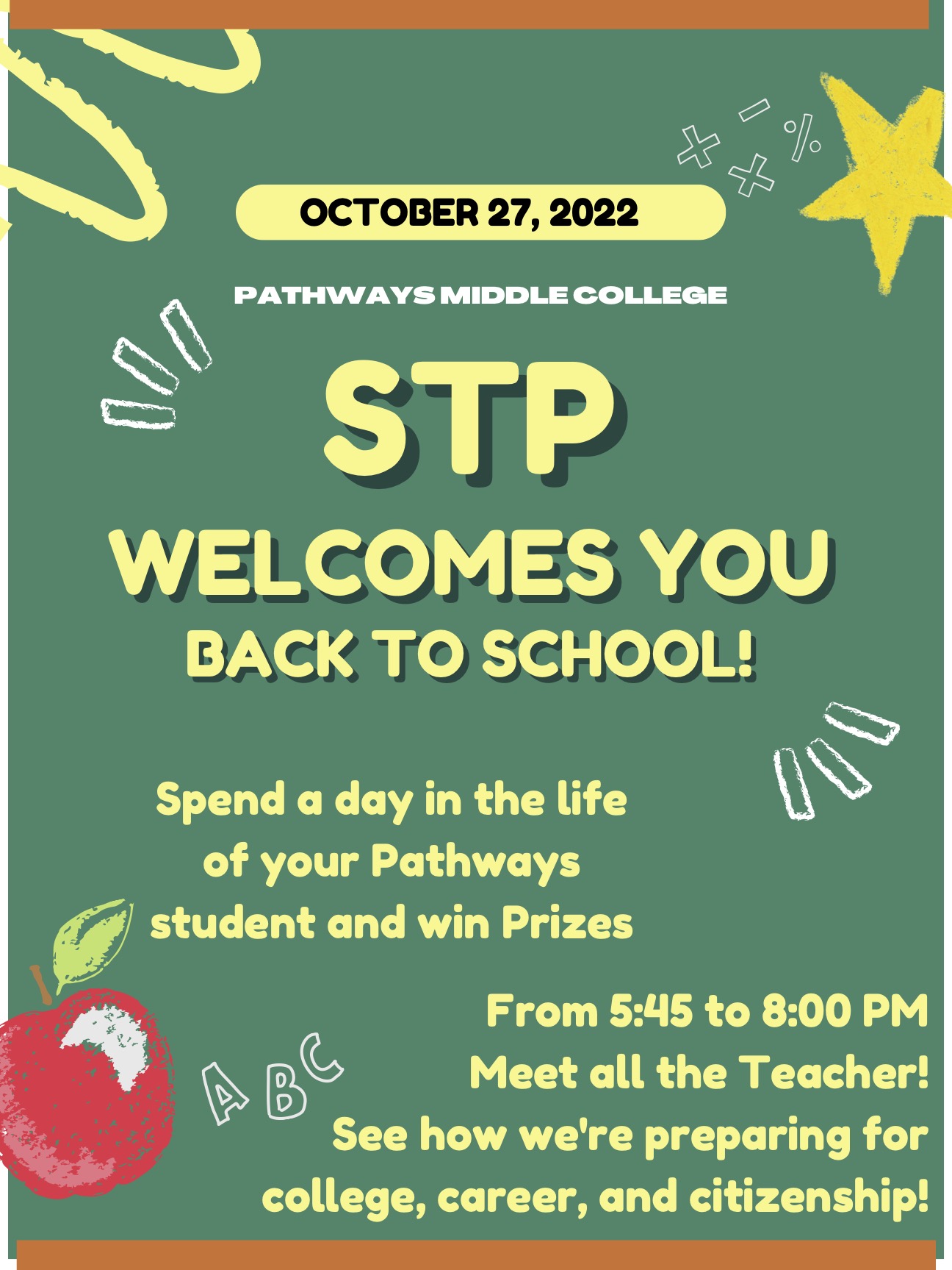 STP MEETING BACK TO SCHOOL 10/27/2022