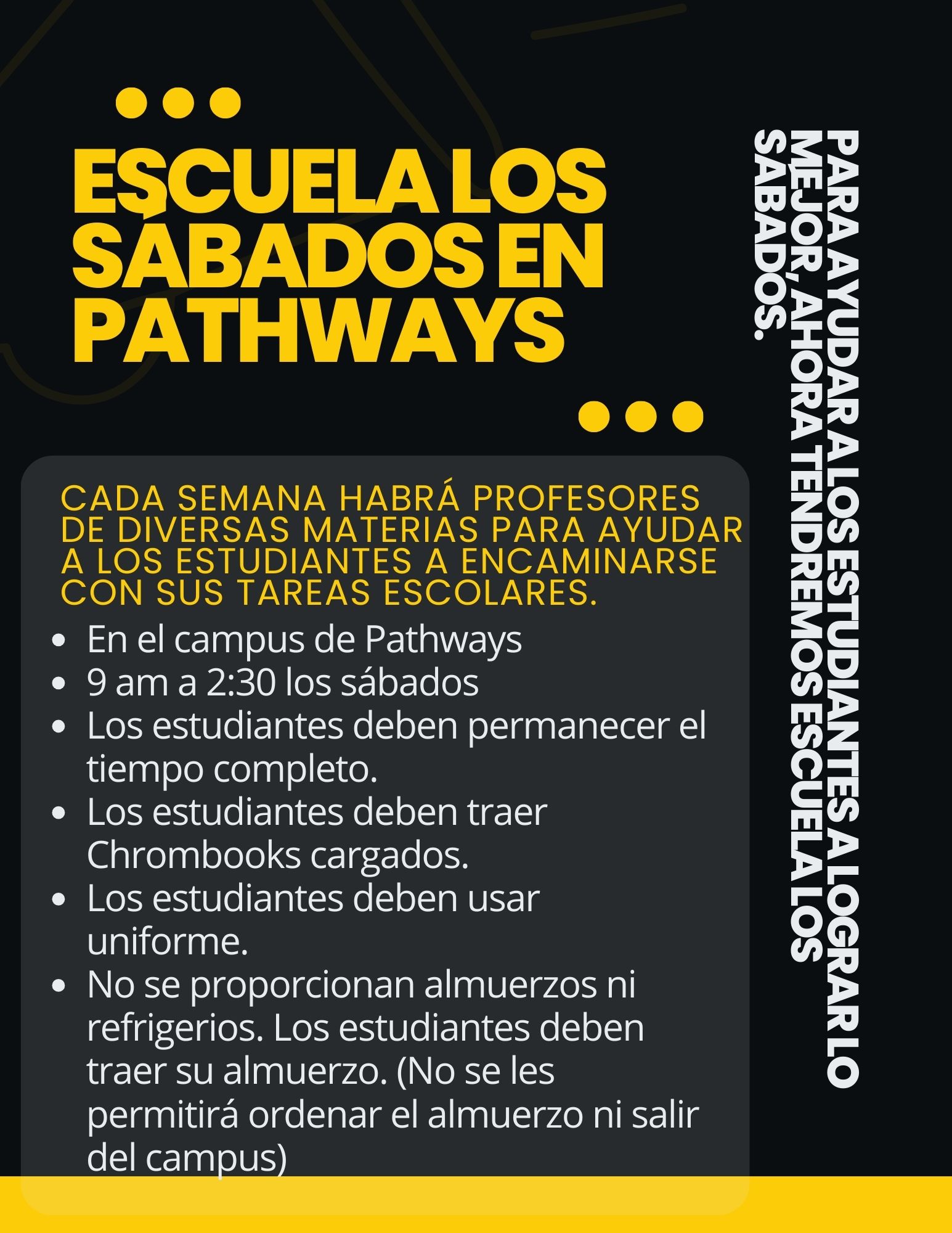 YOUR STUDENT HAS BEEN ASSIGNED SATURDAY SCHOOL 11-04-2023